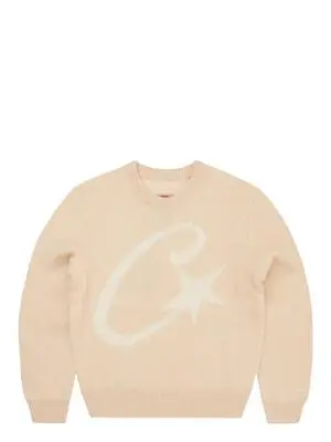CORTEIZ C Star Mohair Knit Sweater - Cream