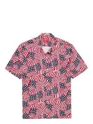 Supreme Rayon Short Sleeve Shirt - Flags