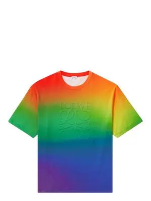 Loewe Rainbow Anagram Cotton T-shirt - Multicolor
