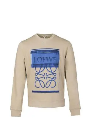 Loewe Anagram Sweatshirt - Stone Grey/blue