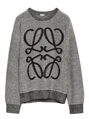 Loewe Anagram Wool Sweater - White/black