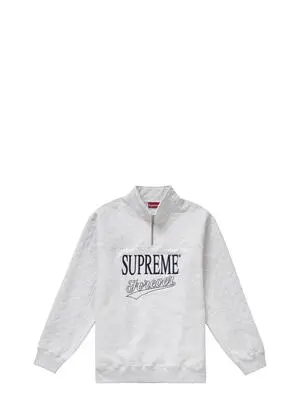 Supreme Forever Half Zip Sweatshirt - Ash Grey