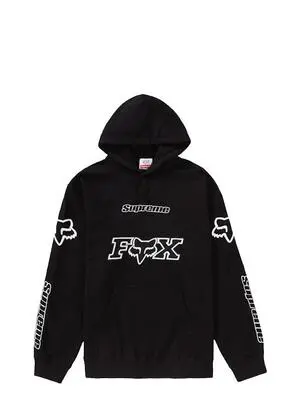 Supreme Fox Racing Hooded Sweatshirt - Black