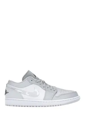 JORDAN 1 Low Camo Sneakers - White/black/neutral Grey