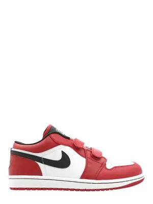 JORDAN 1 Low Velcro Sneakers - White/black/varsity Red