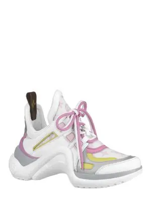 LOUIS VUITTON Arclight Sneakers - White/pink/yellow