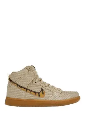 Nike Dunk High Waffle Sneakers - Gold Star/gum Light Brown/classic Brown