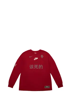 TDE X Nike Swoosh Long Sleeve - Red