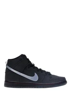 Nike Dunk High - Black/light Silver/varsity Red