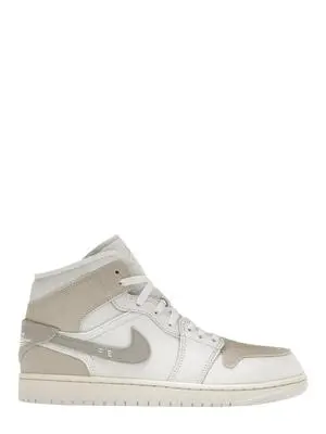 JORDAN 1 Mid Se Craft Sneakers - White/light Orewood Brown/tech Grey