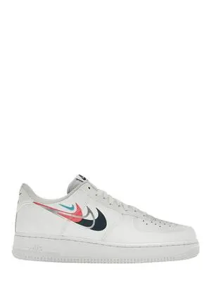 Nike Force 1 Low '07 Quadruple Swoosh - White/midnight Navy Blue/bright Crimson