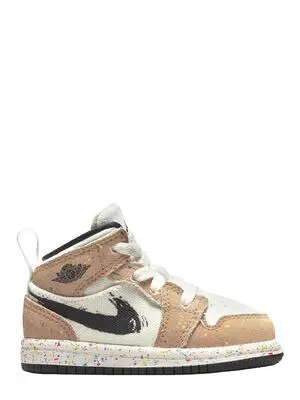 JORDAN Jordan 1 Mid SE Brushstroke Sneakers Sail/cider/chile Red