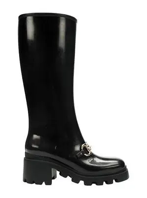 Gucci Horsebit Knee-high Boots - Black Rubber