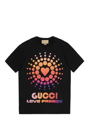 Gucci Graphicprint Tshirtin - Black