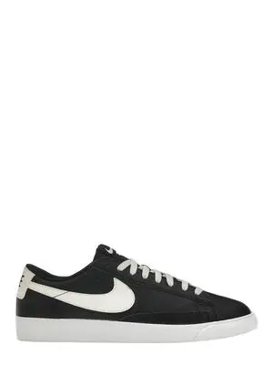 Nike Blazer Low Leather Sneakers - Black/sail/gum Medium Brown