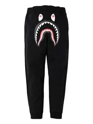 A BATHING APE Shark Slim Sweatpants - Black/purple