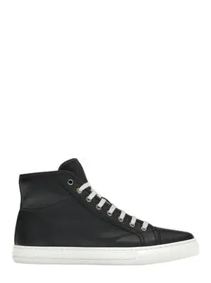 GUCCI Leather High-Top Sneakers