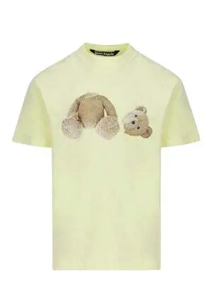 Palm Angels Teddy Bear T-shirt - Fluorescent Yellow