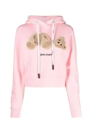 Palm Angels Teddy Bear-print Hoodie - Pink