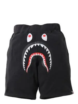 A BATHING APE Shark Wide Sweatshort - Black