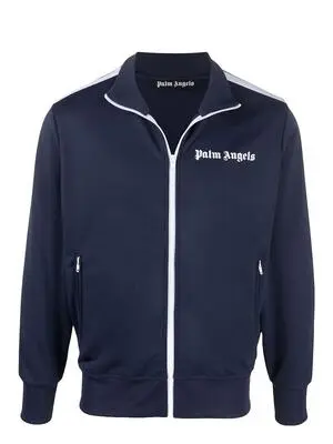 Palm Angels Track Jacket - Navy Blue/white/black Ss22