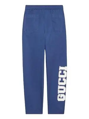 Gucci Logoprint Drawstring Track Pants - Blue