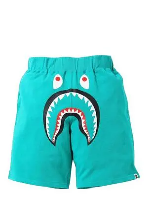 A BATHING APE Shark Wide Sweatshorts - Green