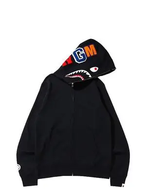 A BATHING APE Shark Full Zip Hoodie - Black