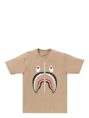 A BATHING APE Shark Tee Shirt - Beige