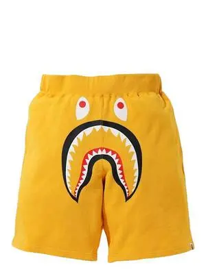 A BATHING APE Shark Wide Sweatshort - Yellow
