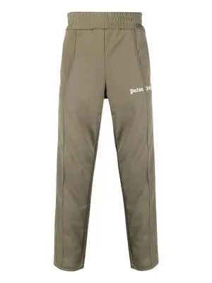 Palm Angels Side Stripe Slim Fit Track Pants - Military Off White