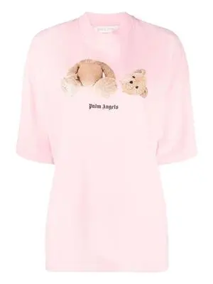Palm Angels Palm Angels Bear Loose T-Shirt Almond Blossom/brown