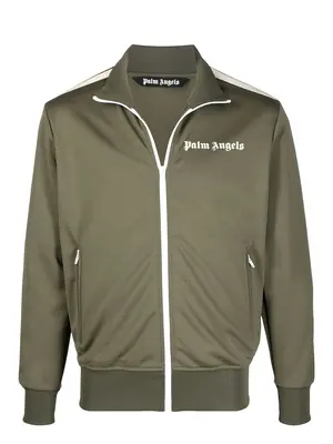 Palm Angels Track Jacket Military Offone-colorwhite