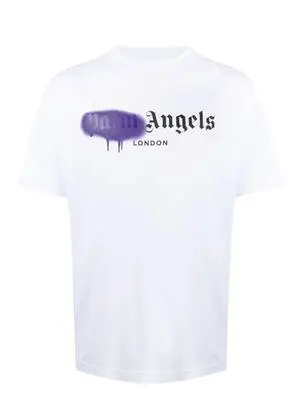 Palm Angels London Sprayed Logo T-shirt - White
