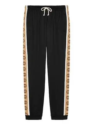 Gucci Loose Technical Jersey Jogging Pant - Black