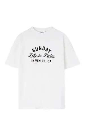 Palm Angels Sunday Classic T-shirt - White/black