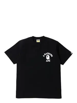 A BATHING APE Silicon College One Point T-shirt - Black