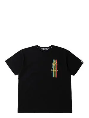 A BATHING APE Relaxed Line Tee Shirt - Black