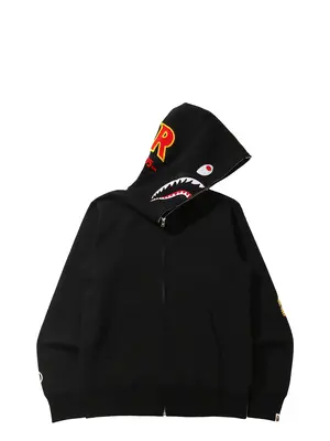 A BATHING APE Shark Full Zip Hoodie - Black