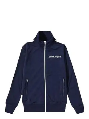 Palm Angels Track Jacket - Navy Blue/white