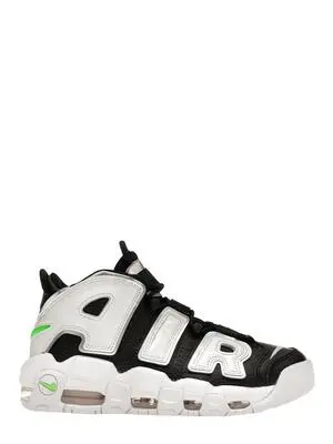 Nike Air More Uptempo Sneakers - Black/metallic Silver/green Strike
