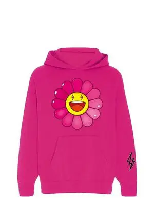 J BALVIN X Takashi Murakami Flower Hoodie - Pink