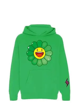 J BALVIN X Takashi Murakami Flower Hoodie - Green