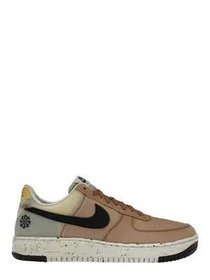 Nike Force 1 Low Crater Sneakers - Archaeo Brown/light Bone/volt