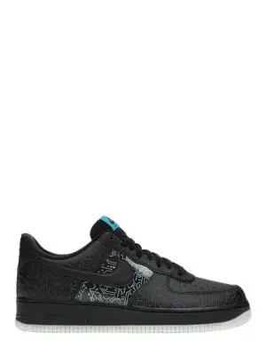 Nike Air Force 1 Low Computer Chip Space Jam Sneakers - Black/light Blue Fury