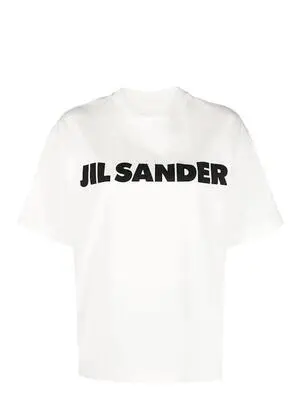 JIL SANDER Logo Printed T-shirt - Porcelain