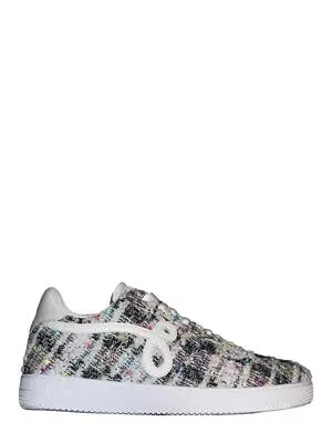 JOHN GEIGER John Geiger GF01 Tweed Boucle Sneakers White Tweed/multi/white