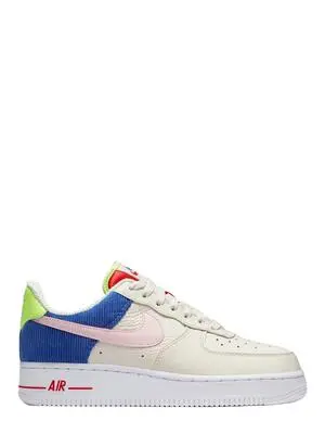 Nike Air Force 1 Low Corduroy Sneakers Sail/arctic Pink/racer Blue