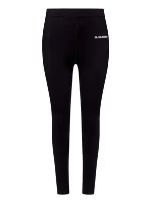 JIL SANDER Nylon Leggings - Black