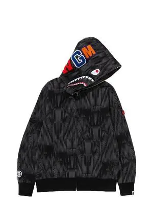 A BATHING APE Speed Racer Shark Full Zip Hoodie - Black